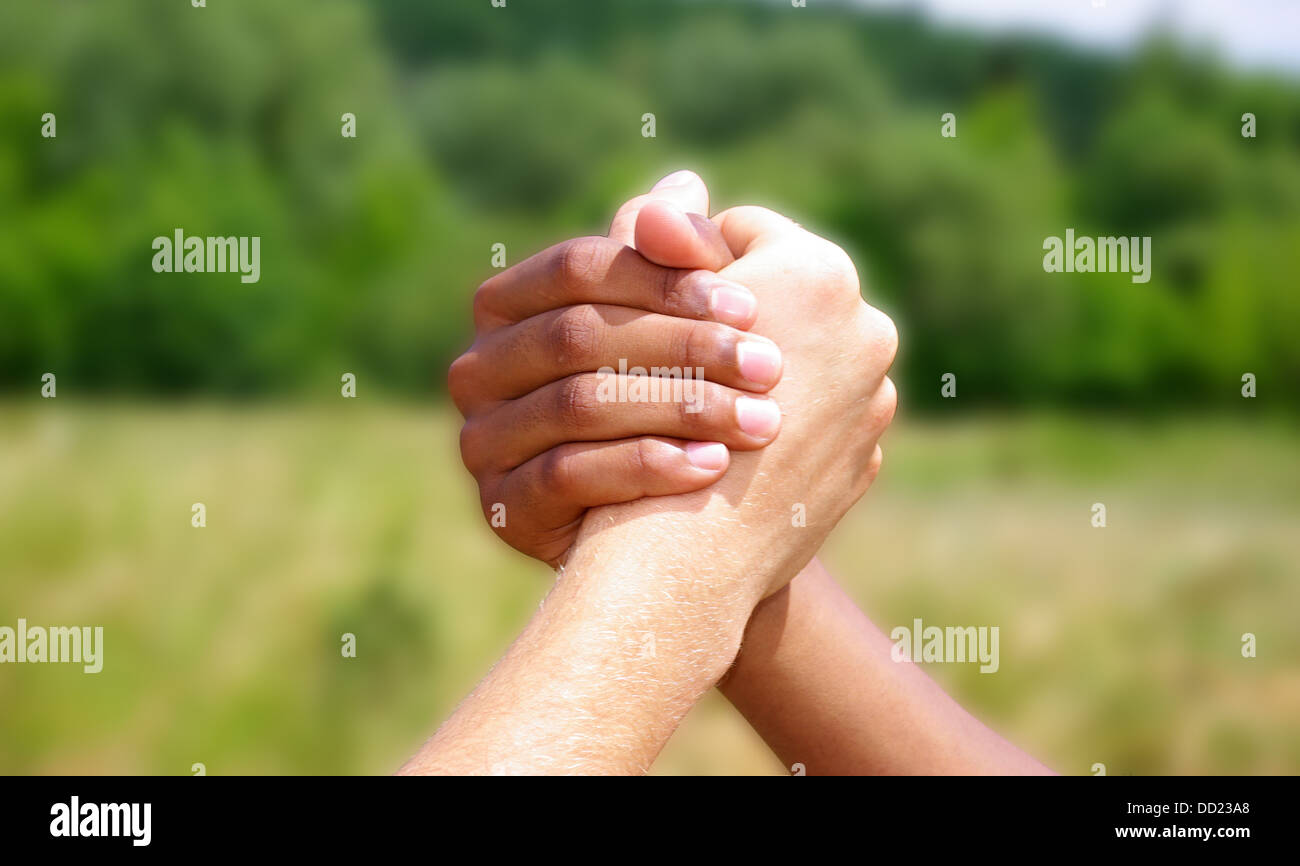 hand in a hand Stock Photo - Alamy