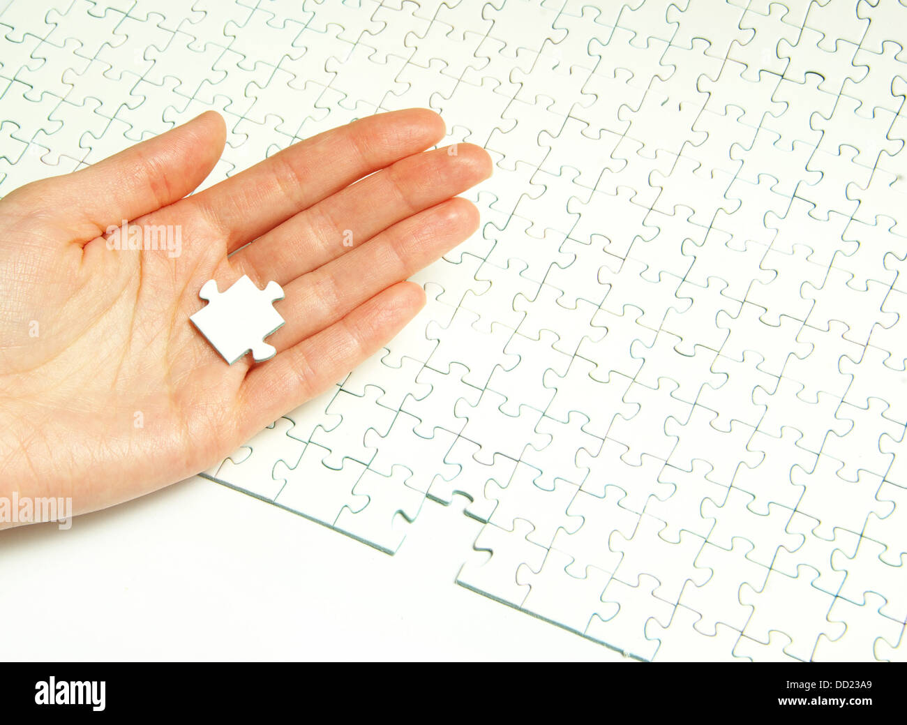 hands holding puzzle Stock Photo - Alamy