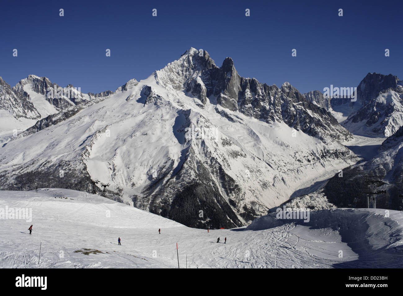 The French Alps around Chamonix and Mont Blanc Stock Photo - Alamy