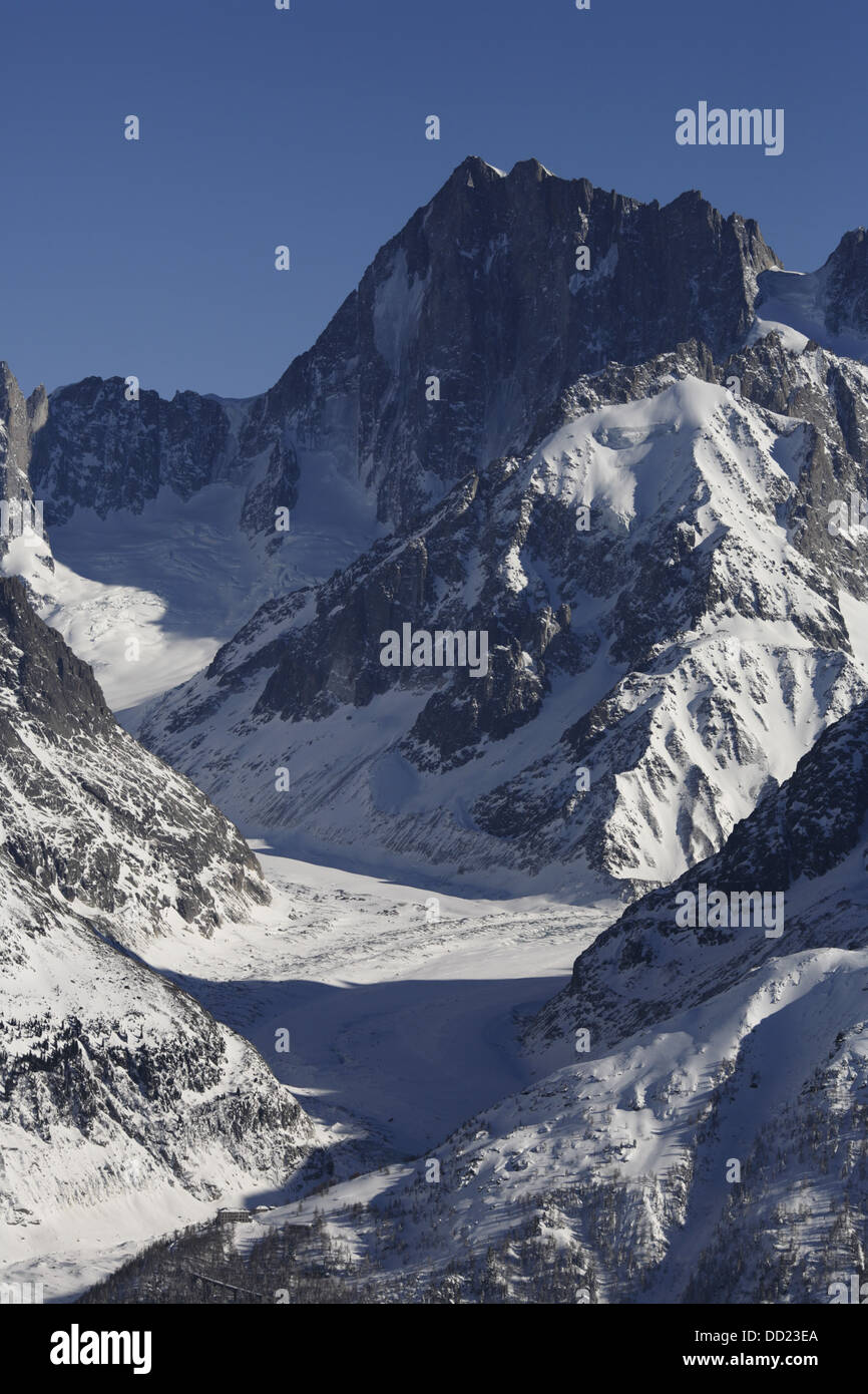 The French Alps around Chamonix and Mont Blanc Stock Photo - Alamy