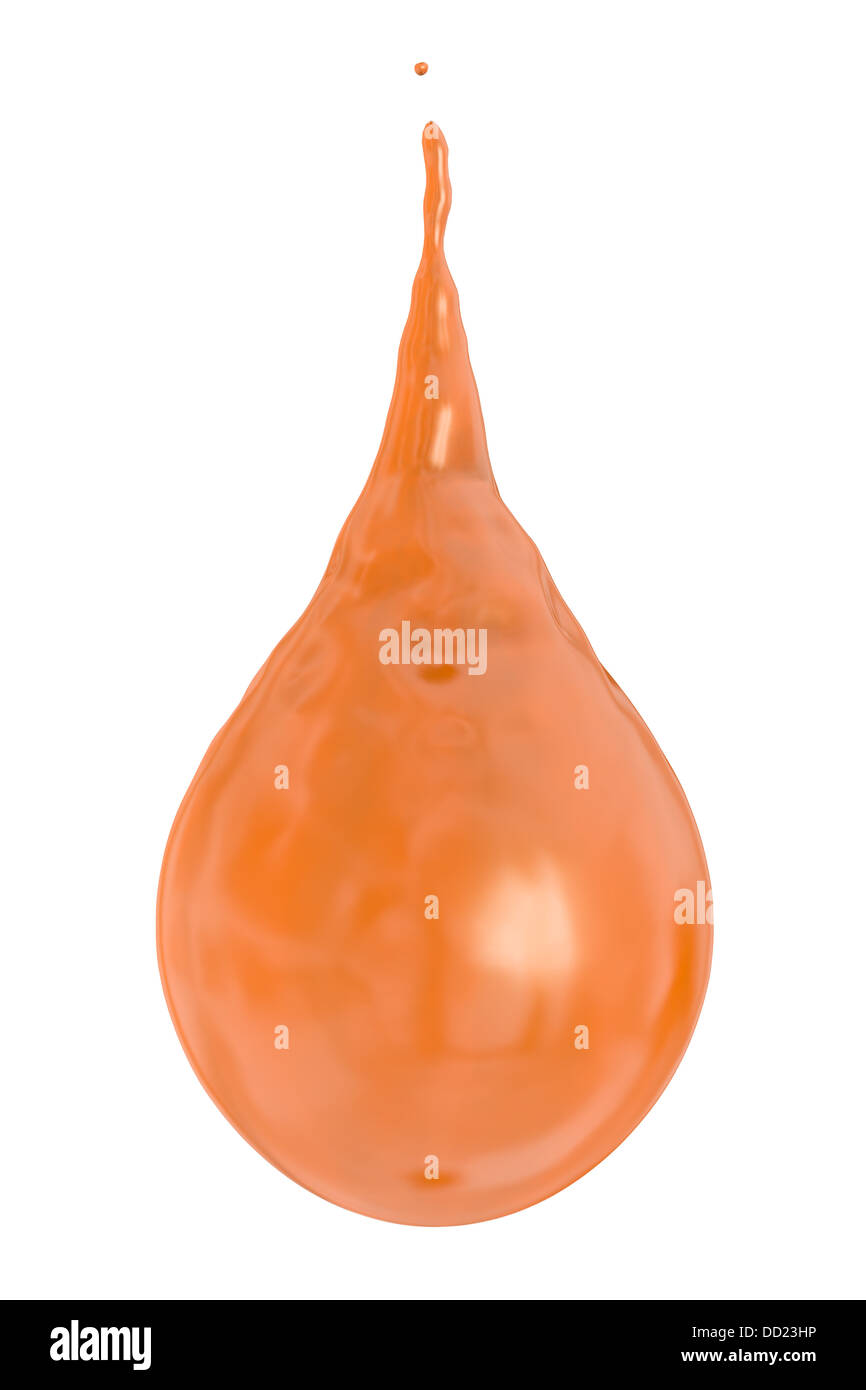 caramel drop - isolated on white background Stock Photo - Alamy