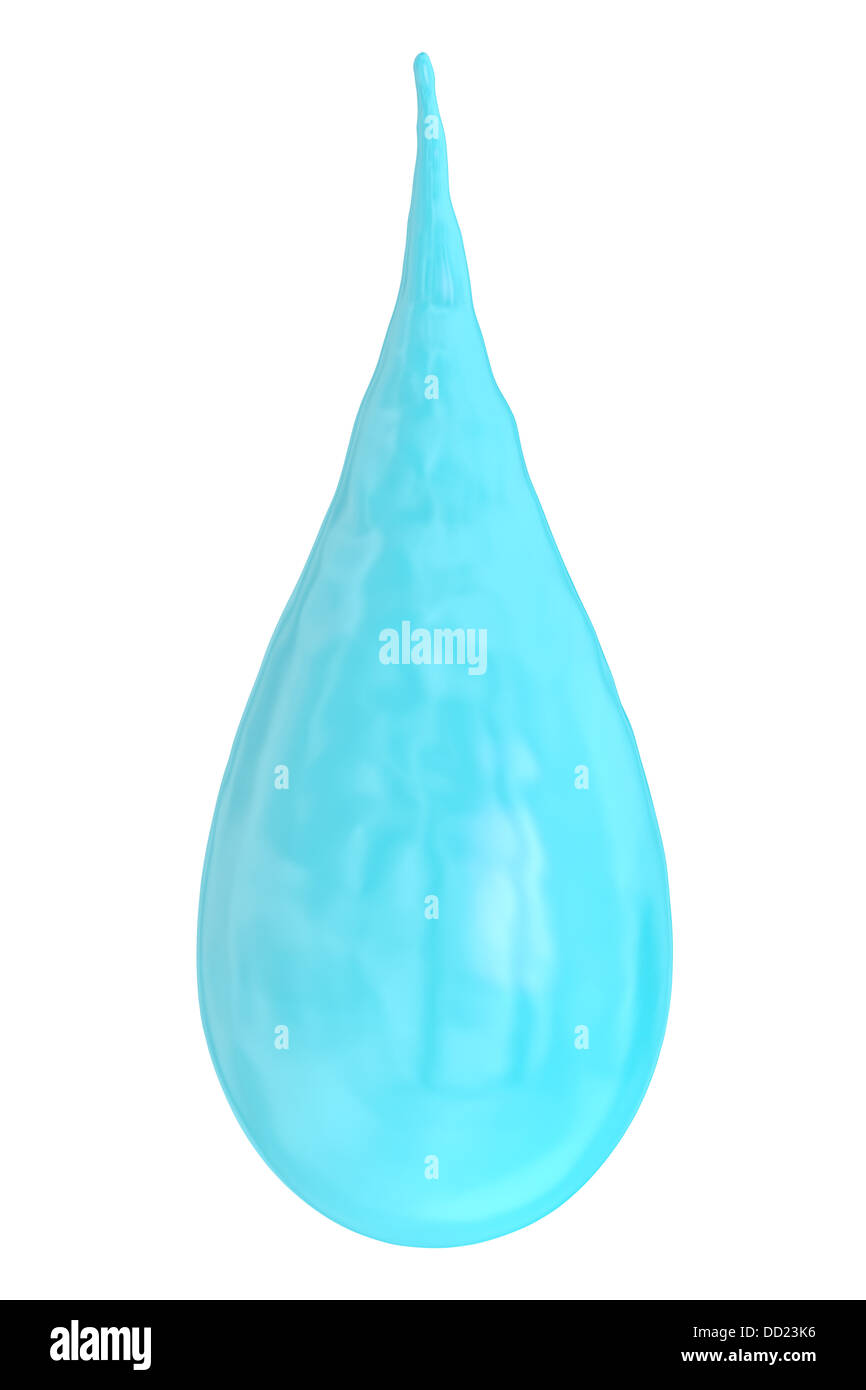 light blue paint droplet Stock Photo - Alamy