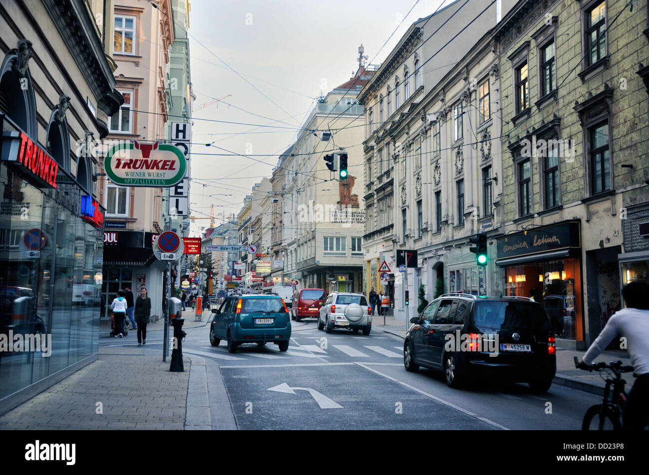 Urban street scene, Vienna, Austria Stock Photo - Alamy