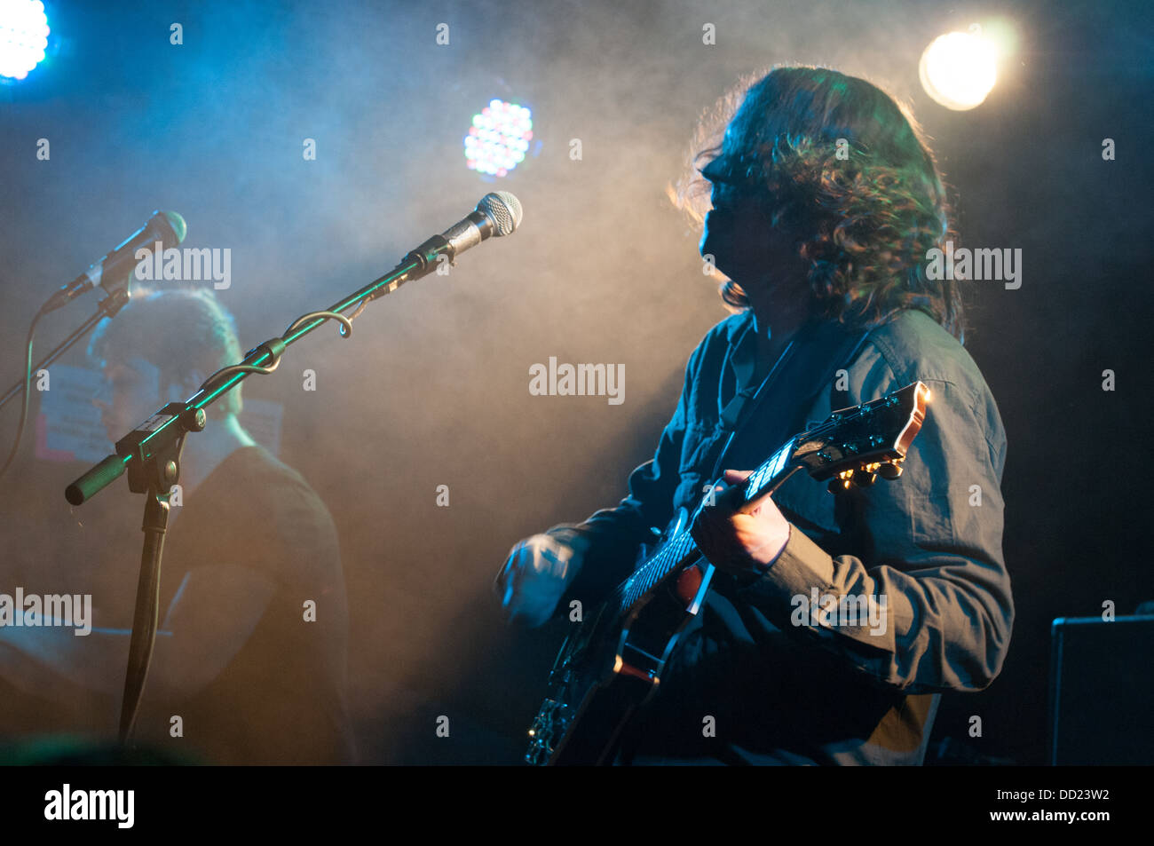 Lead voice and guitarist of the irish post rock band hi-res stock ...