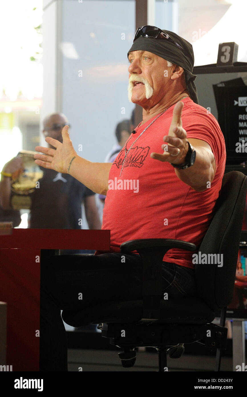 Toronto, Canada. 23 Aug 2013. Professional wrestler Hulk Hogan appears ...