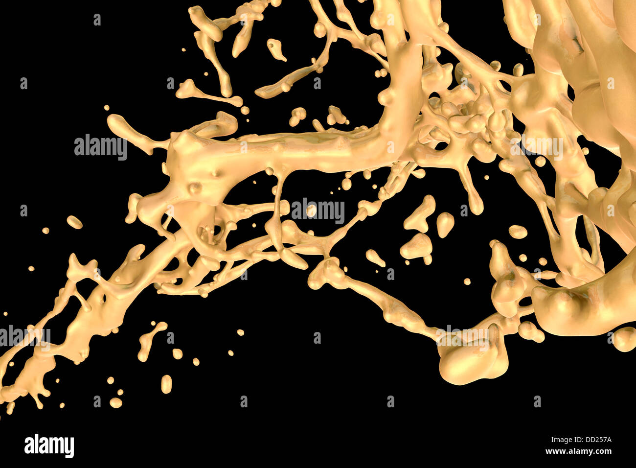 liquid gold splashing Stock Photo - Alamy