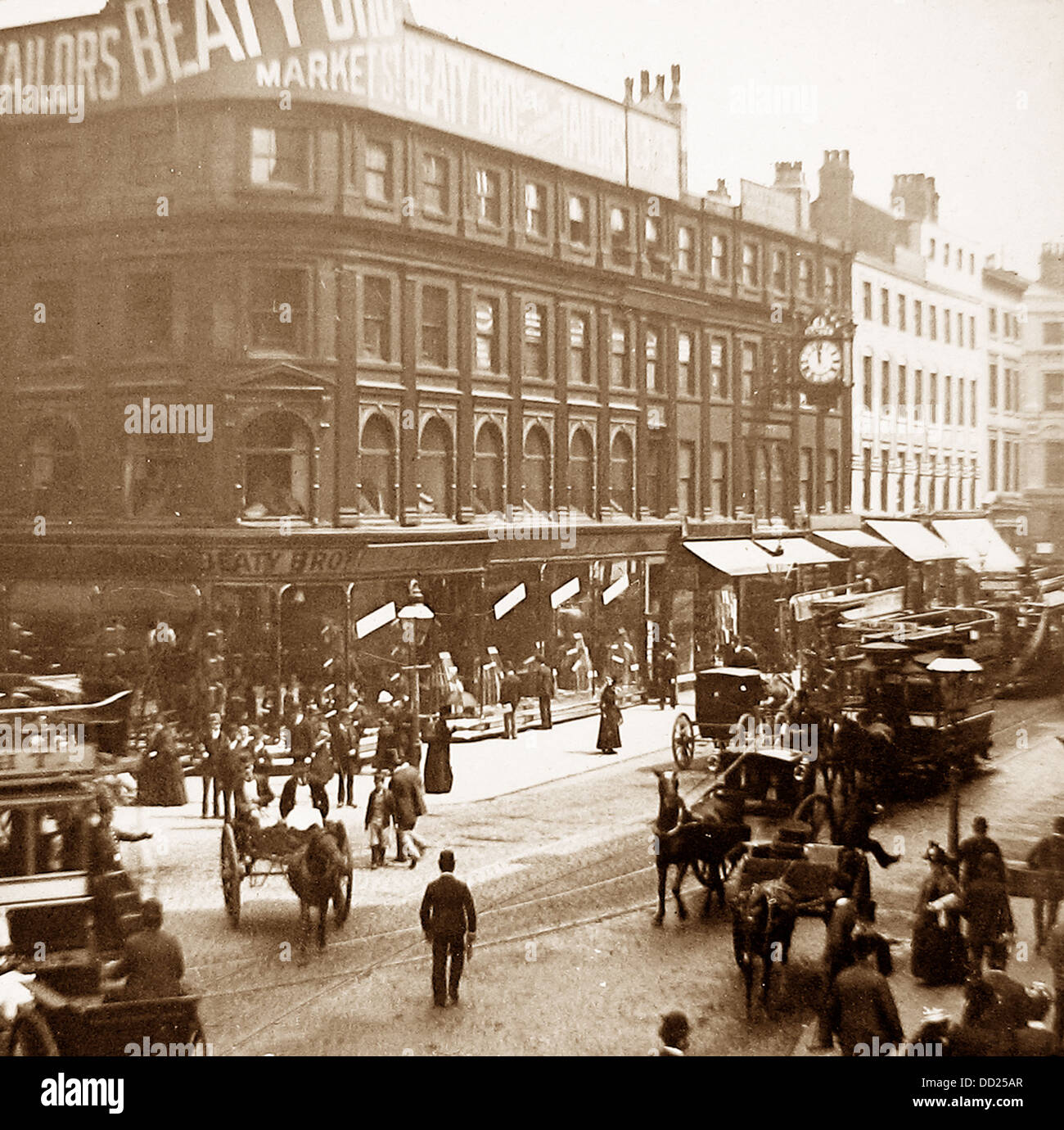 Manchester Victorian period Stock Photo - Alamy