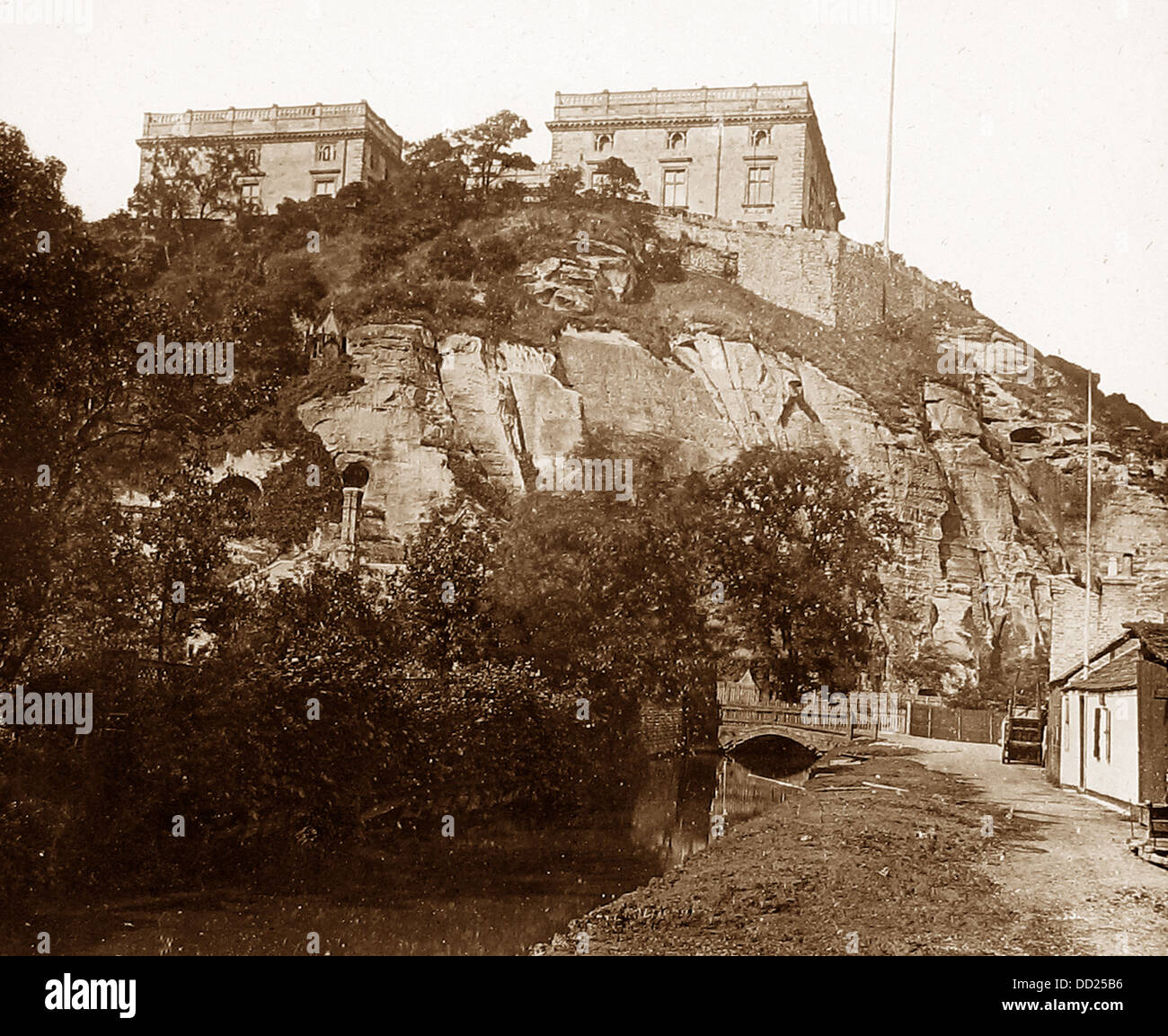 Nottingham Castle Victorian period Stock Photo - Alamy