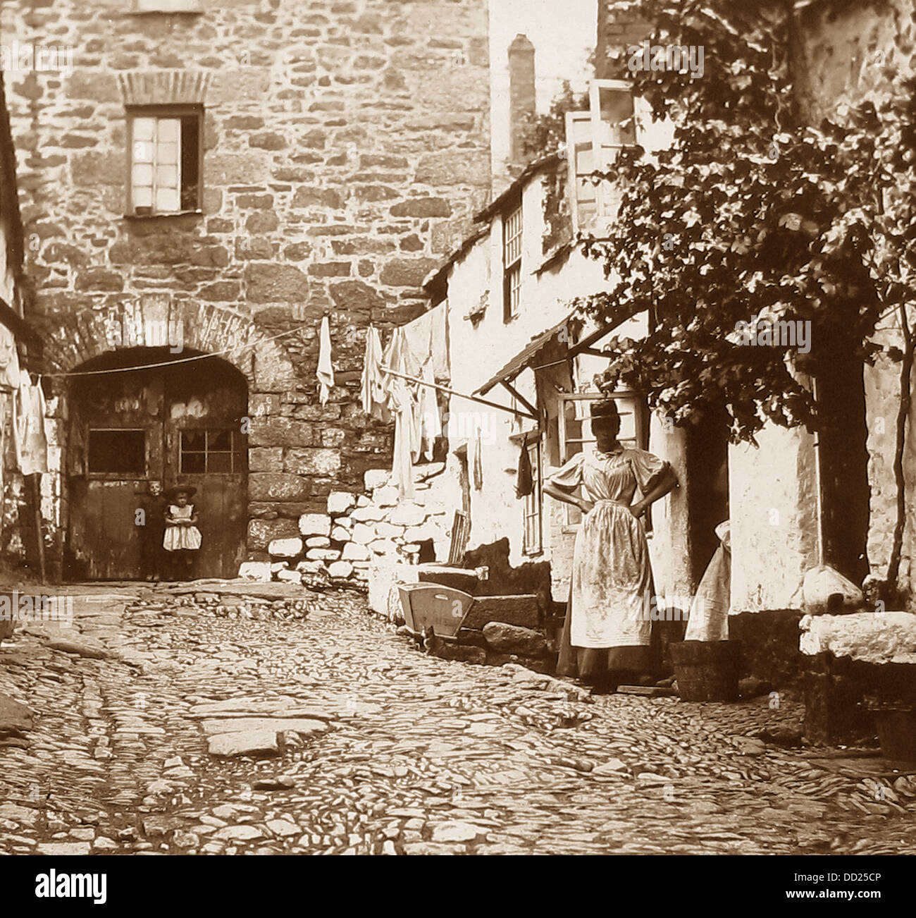 Newlyn Victorian period Stock Photo - Alamy