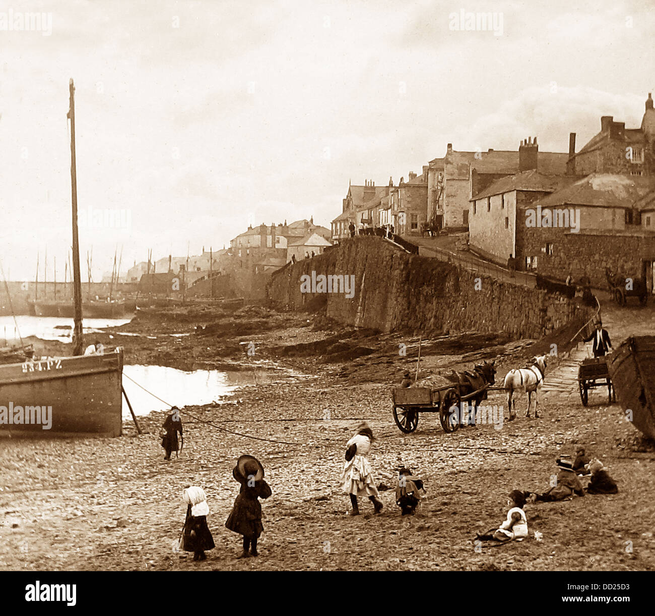 Newlyn Victorian period Stock Photo - Alamy