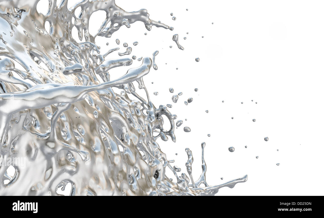 Liquid Silver Background