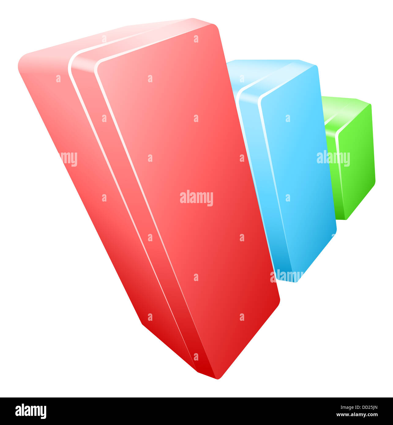 Illustration of business finance bar chart graph Stock Photo - Alamy