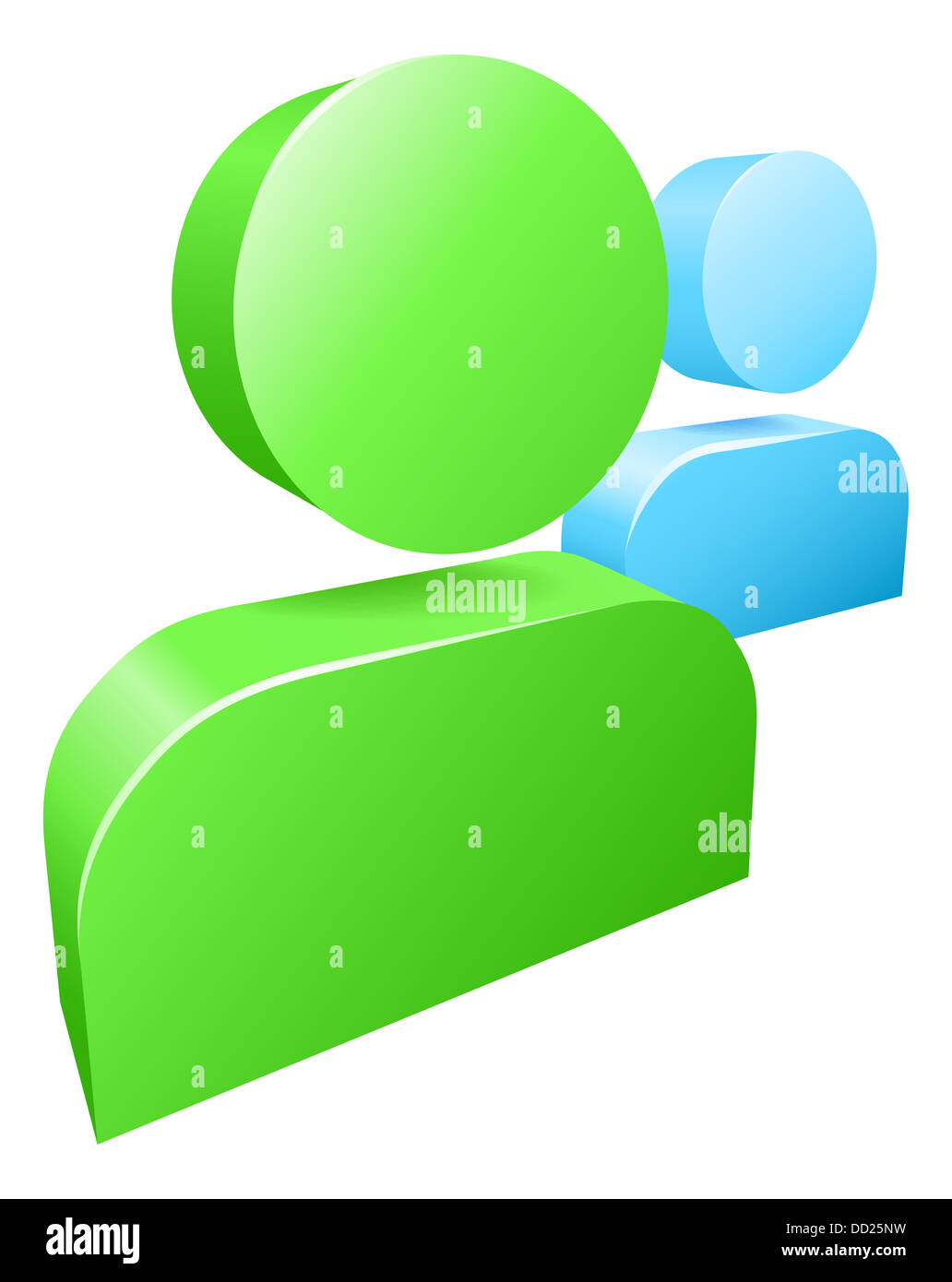 Illustration of messenger people social media networking icon Stock ...