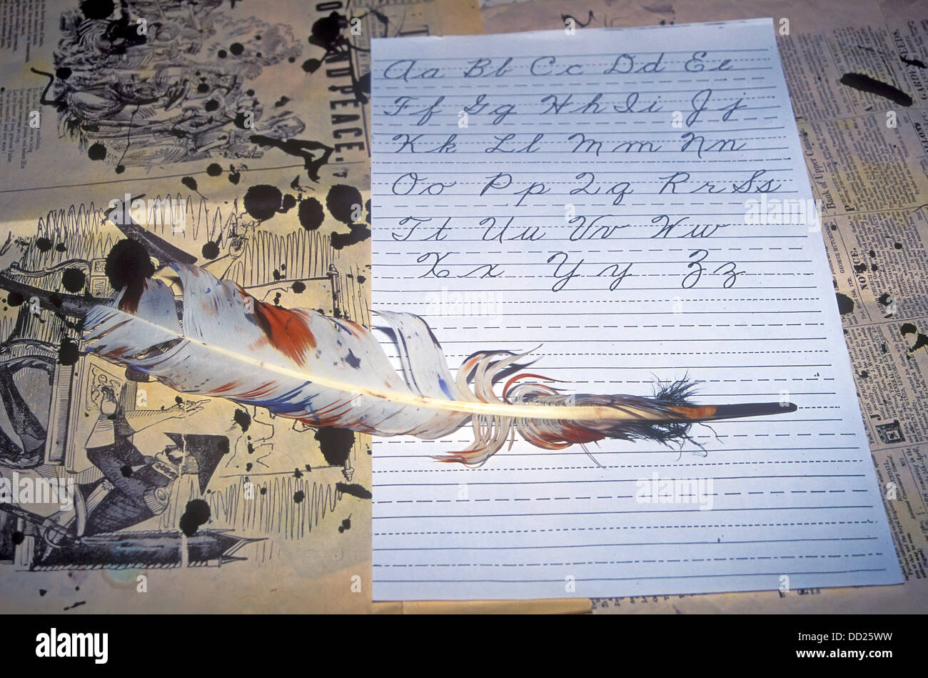 Document quill hi-res stock photography and images - Alamy
