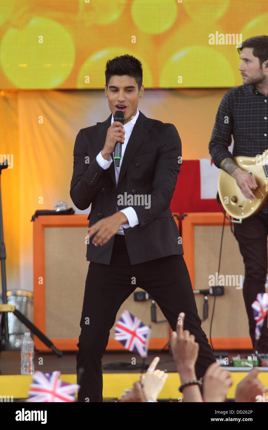 New York, New York, USA. 23rd Aug, 2013. The Wanted performs for Good ...