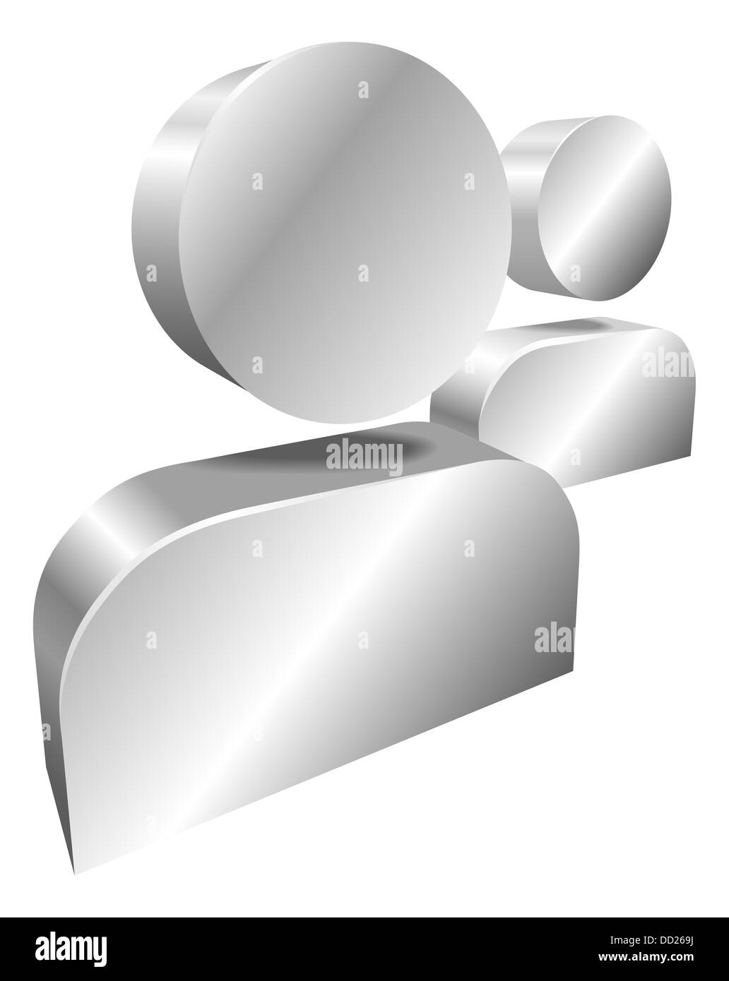 Illustration of messenger people social media networking icon Stock ...