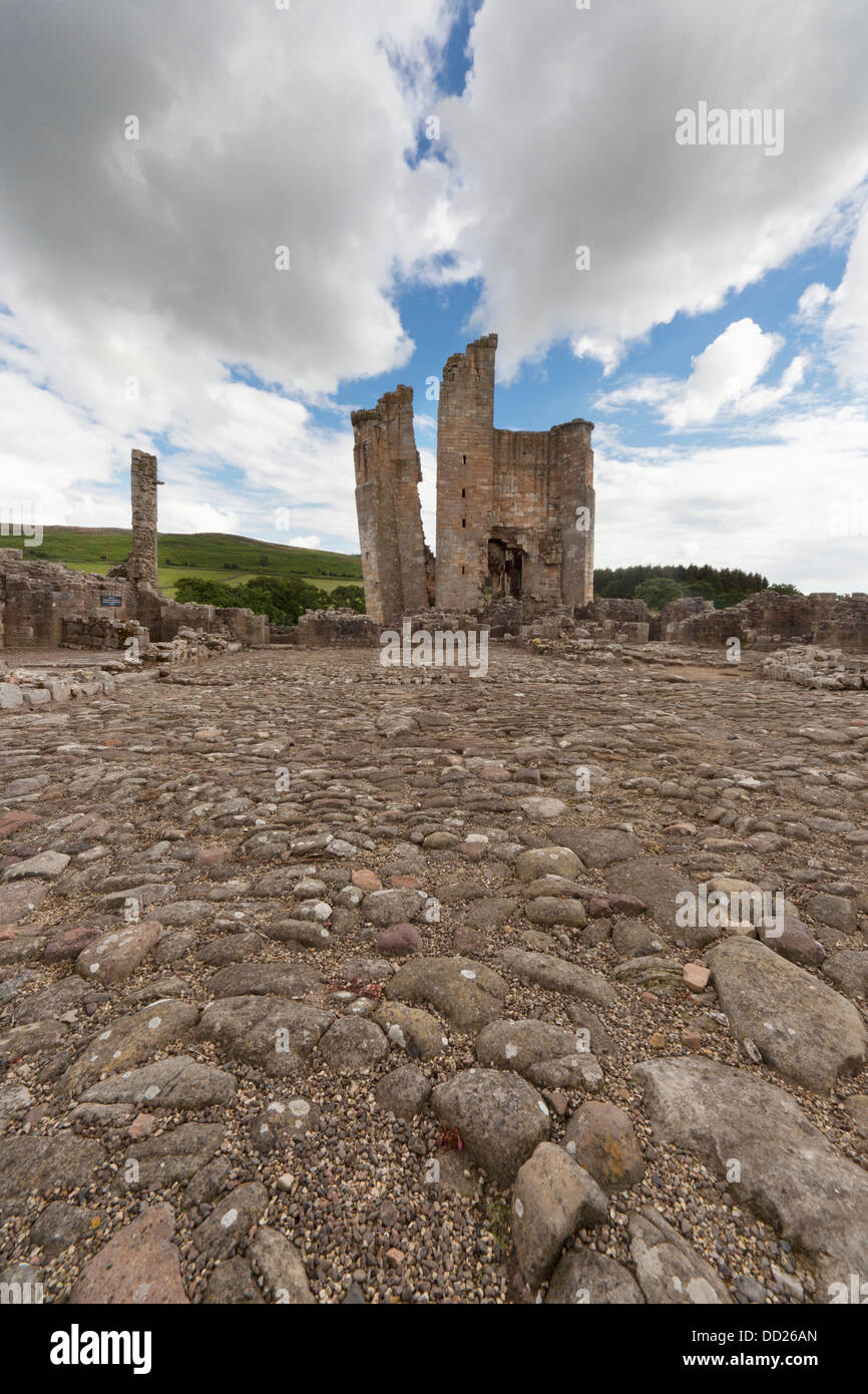 Edlingham Castle; Northumberland, England Stock Photo - Alamy