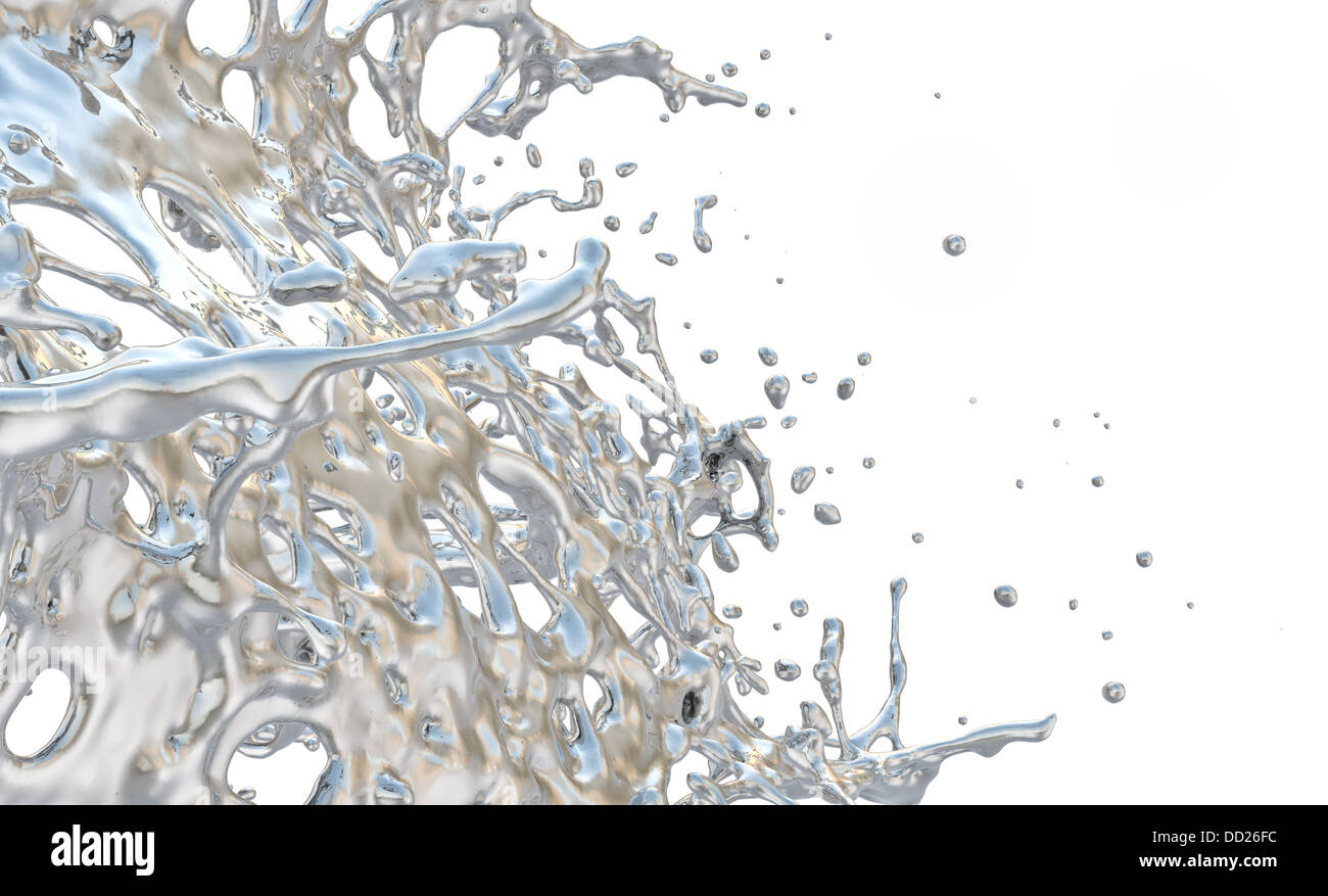 shiny silver splash background Stock Photo - Alamy