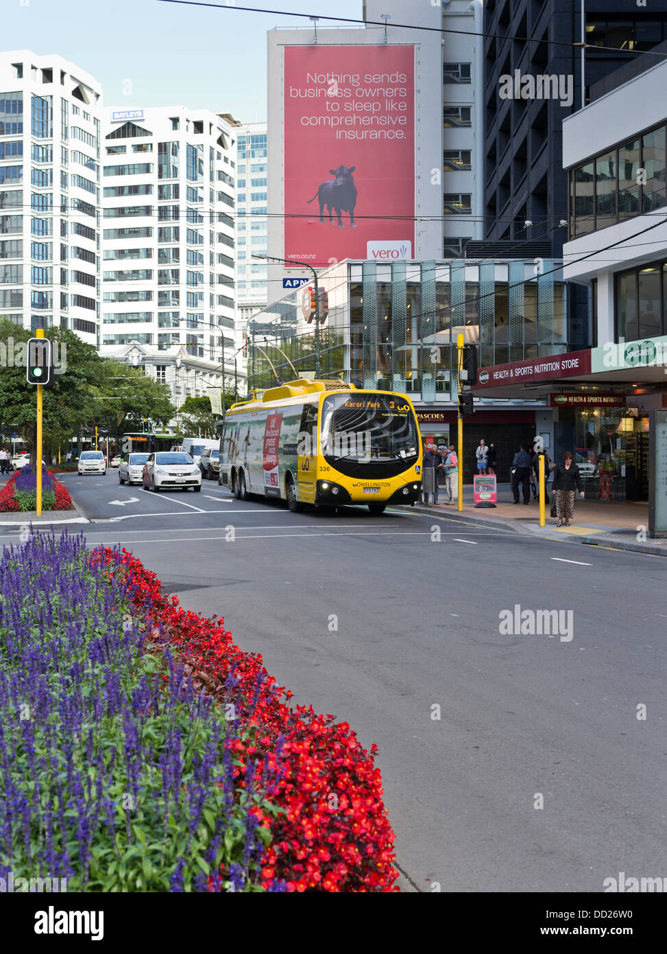 dh Lambton Quay WELLINGTON NEW ZEALAND Go Wellington Bus singledecker ...