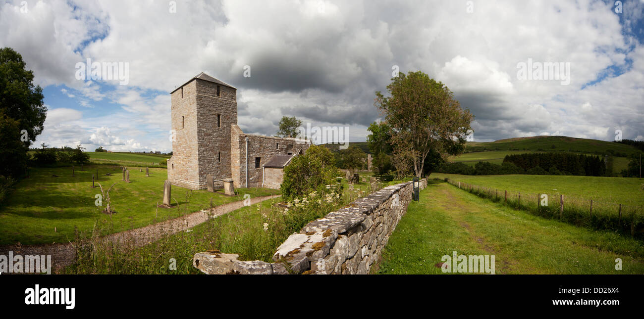 A Stone Wall Beside St. John The Baptist Church; Edlingham ...