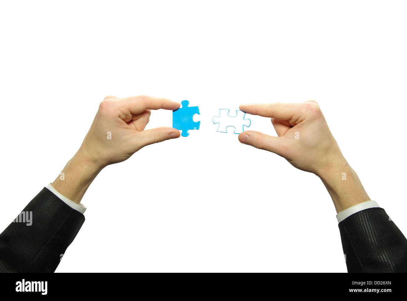 puzzle in hand Stock Photo - Alamy