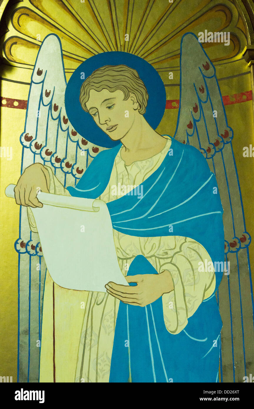 Picture Of An Angel Reading From A Scroll At St Michaels And All Saints ...