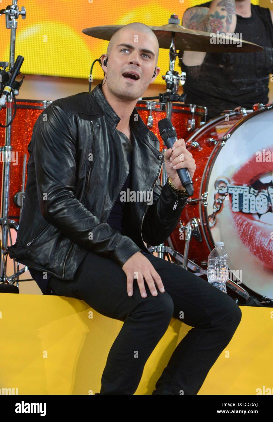 New York, NY. 23rd Aug, 2013. Max George on stage for Good Morning ...