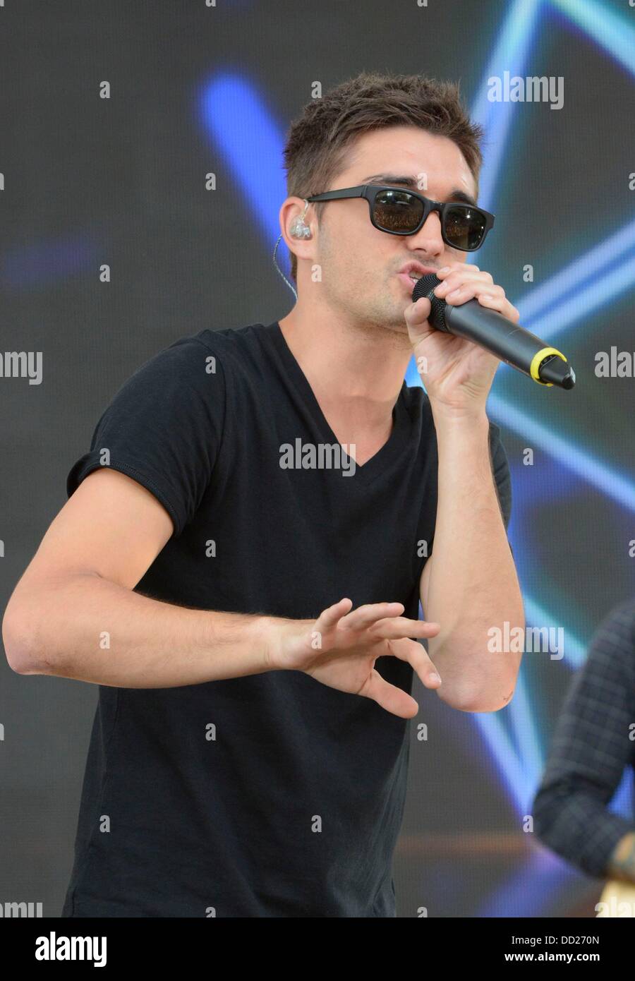 New York, NY. 23rd Aug, 2013. Tom Parker on stage for Good Morning ...