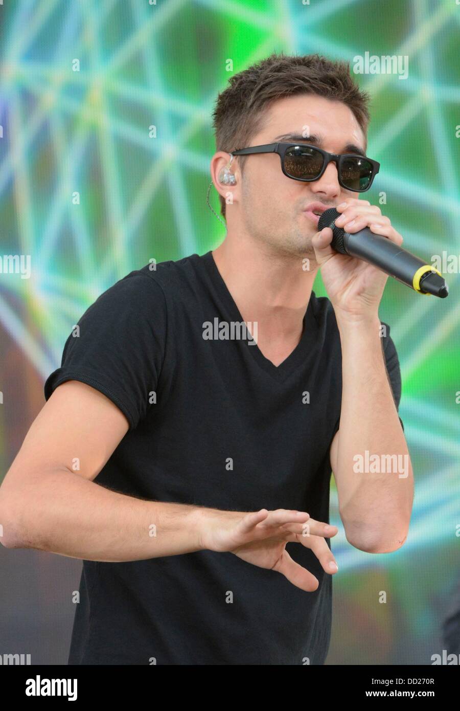 New York, NY. 23rd Aug, 2013. Tom Parker on stage for Good Morning ...