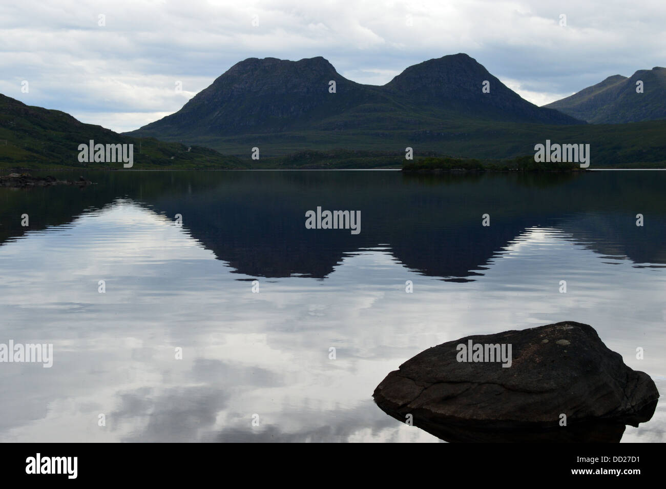 The Scottish Mountain Ben More Coigach (a Graham ) Reflected in the ...