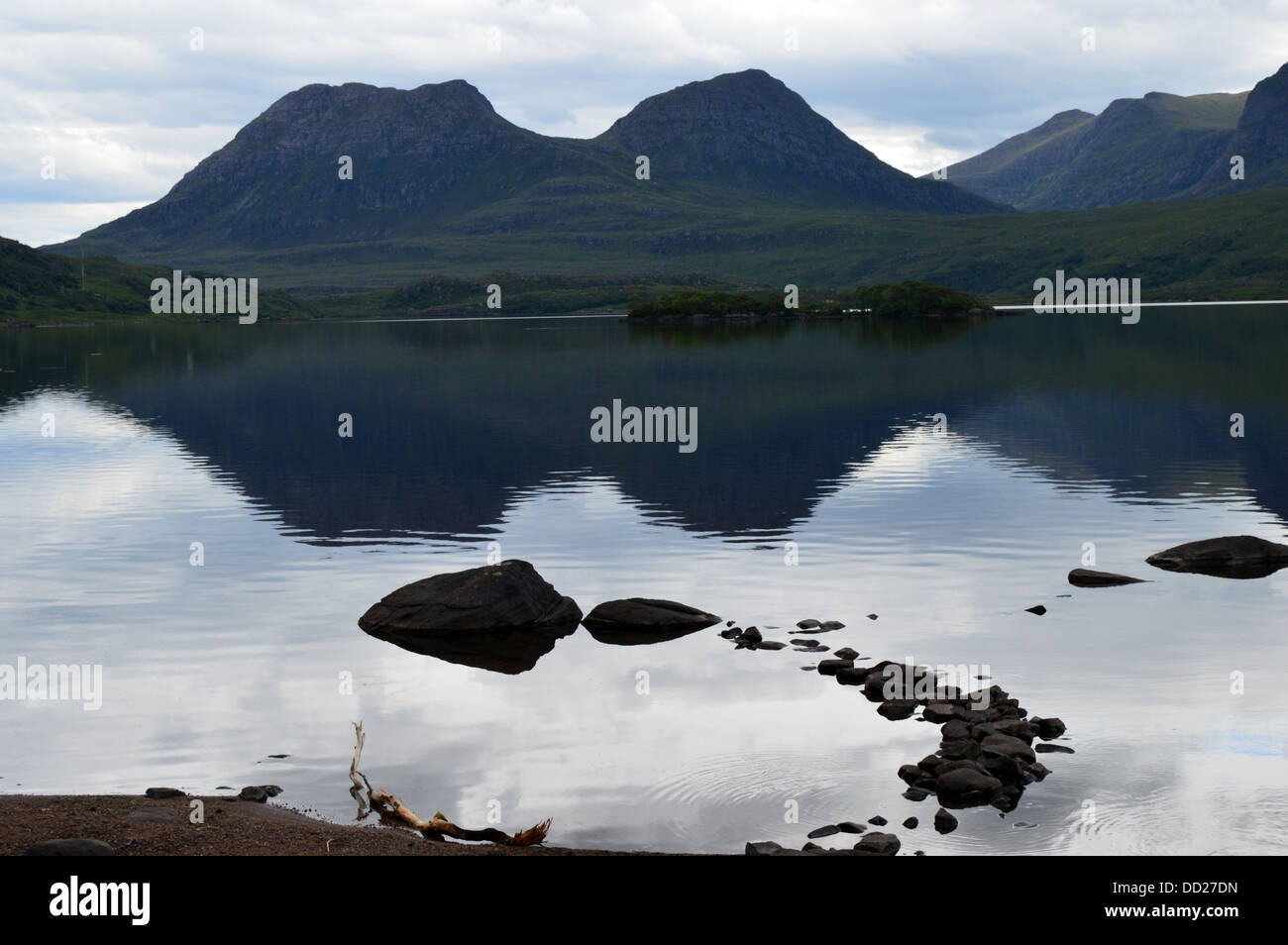 The Scottish Mountain Ben More Coigach (a Graham ) Reflected in the ...