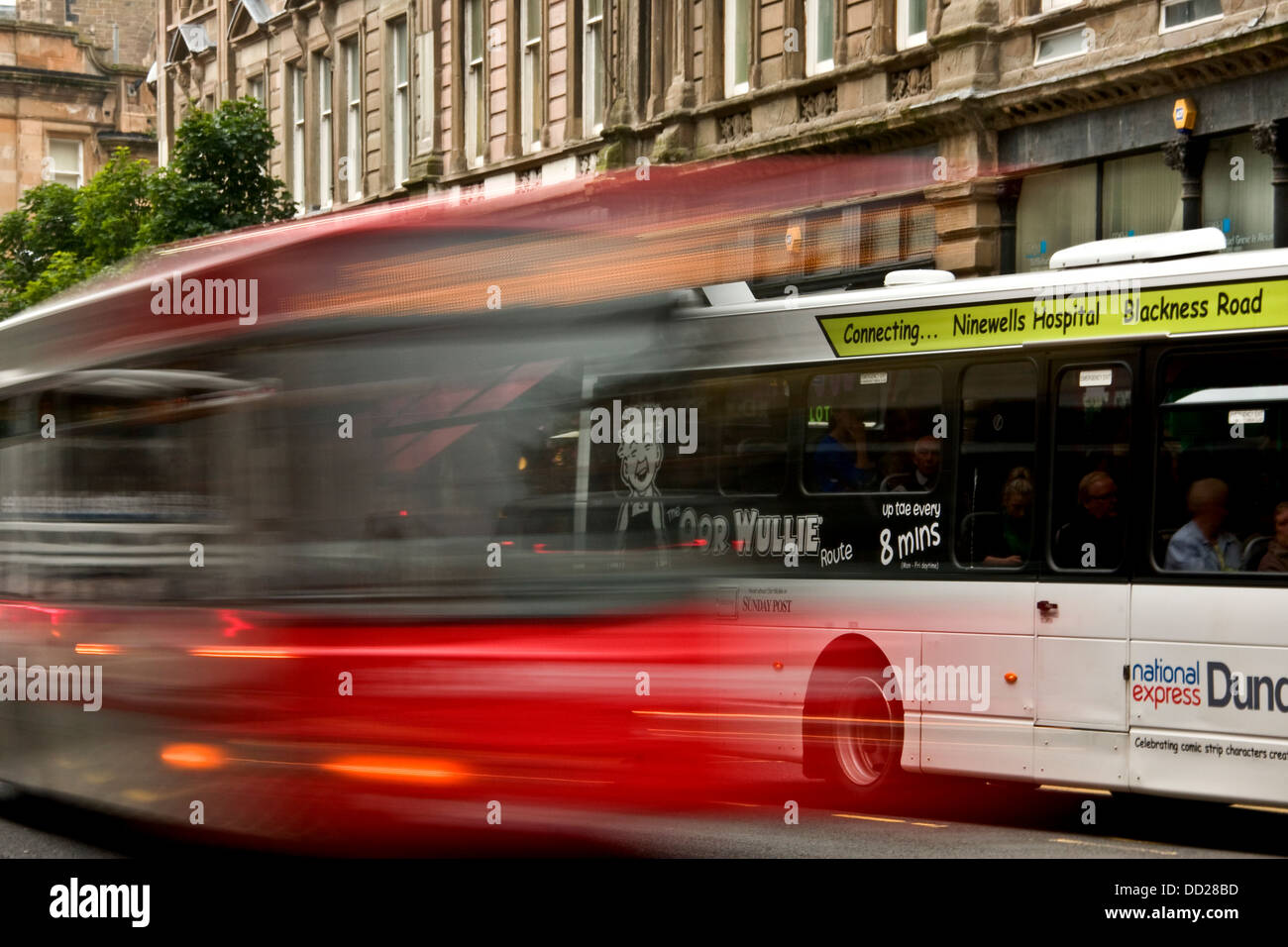 National Express City Buses on the move after collecting passengers at ...