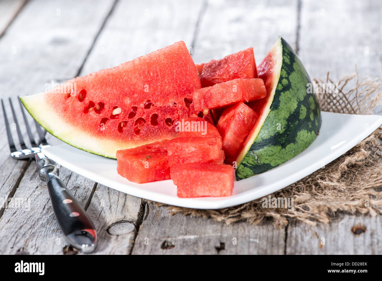 Watermelon pieces hi-res stock photography and images - Alamy