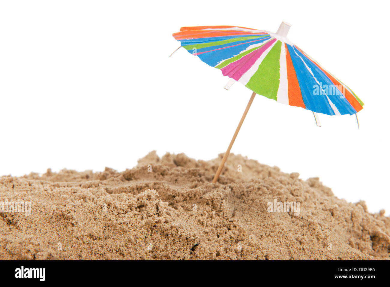 Colorful parasol at the beach Stock Photo - Alamy