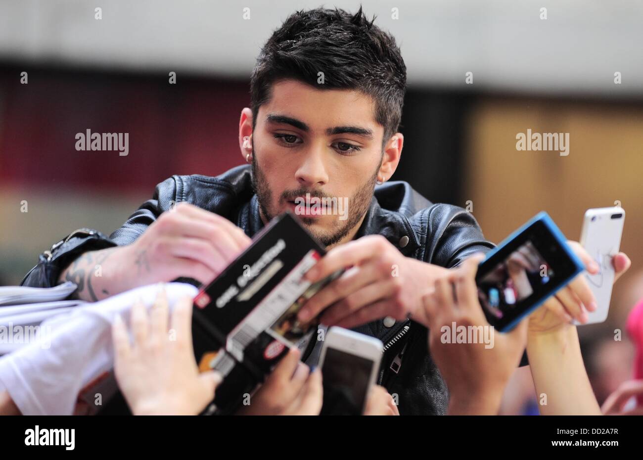 New York, NY. 23rd Aug, 2013. Zayn Malik on stage for NBC Today Show ...