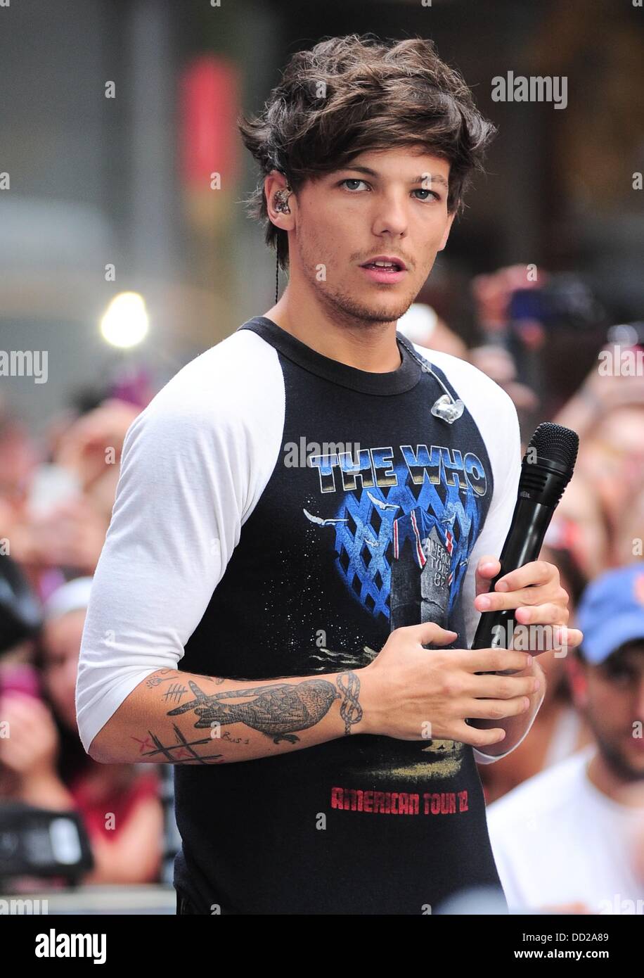 New York, NY. 23rd Aug, 2013. Louis Tomlinson on stage for NBC Today ...
