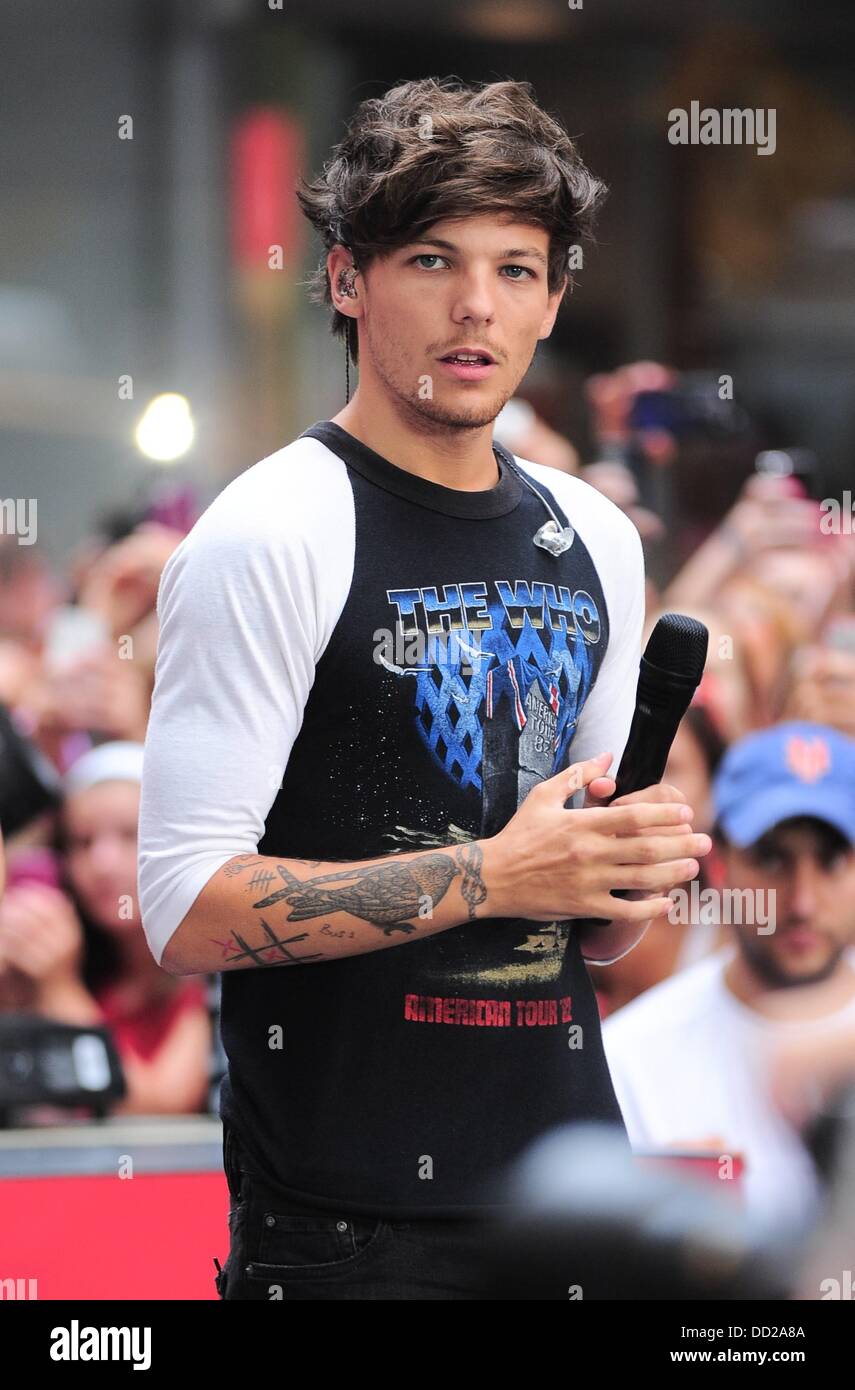 New York, NY. 23rd Aug, 2013. Louis Tomlinson on stage for NBC Today ...