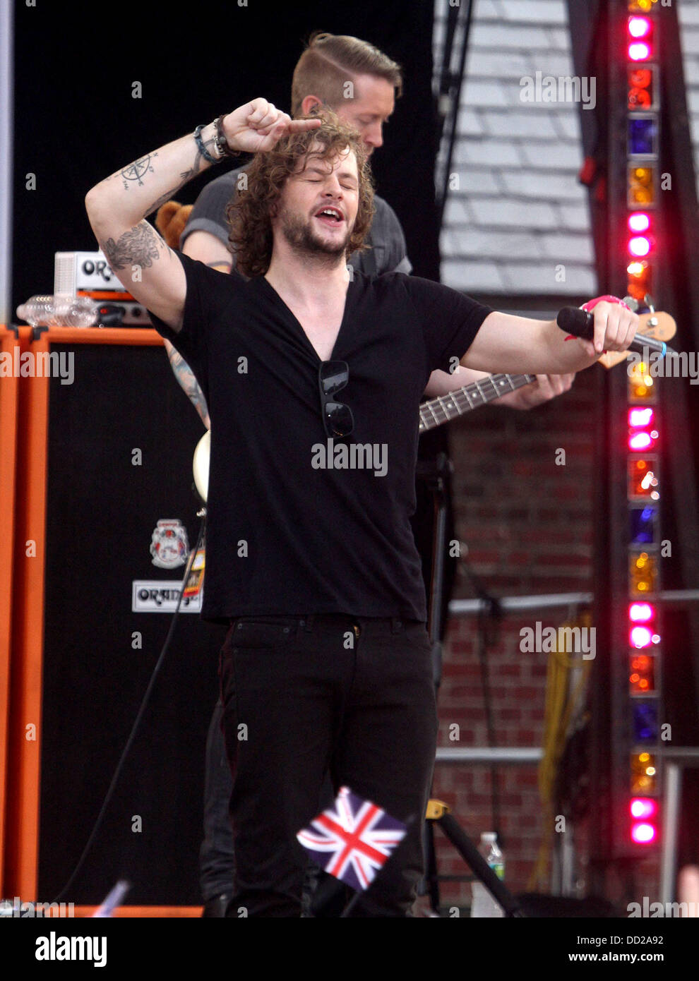 New York, New York, USA. 23rd Aug, 2013. Singer JAY MCGUINESS from 'The ...