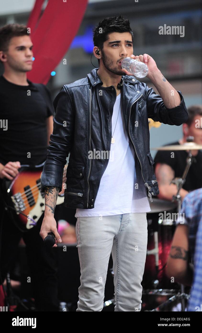 New York, NY. 23rd Aug, 2013. Zayn Malik on stage for NBC Today Show ...