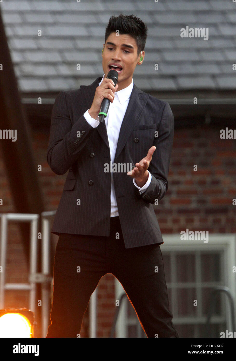 New York, New York, USA. 23rd Aug, 2013. Singer SIVA KANESWARAN from ...