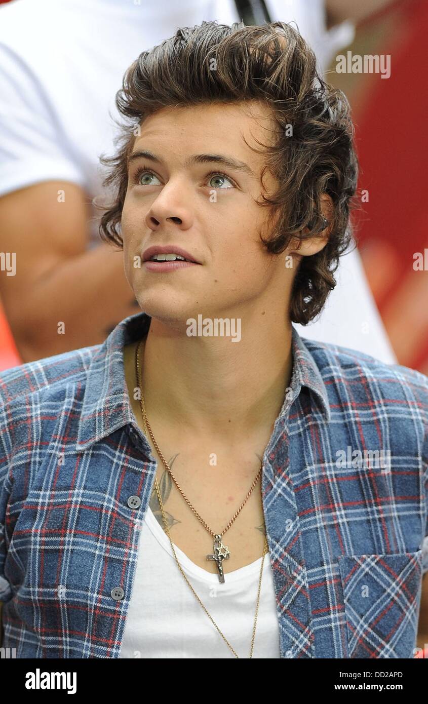 New York, NY. 23rd Aug, 2013. Harry Styles on stage for NBC Today Show ...