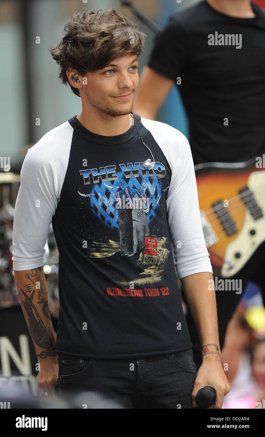 New York, NY. 23rd Aug, 2013. Louis Tomlinson on stage for NBC Today ...