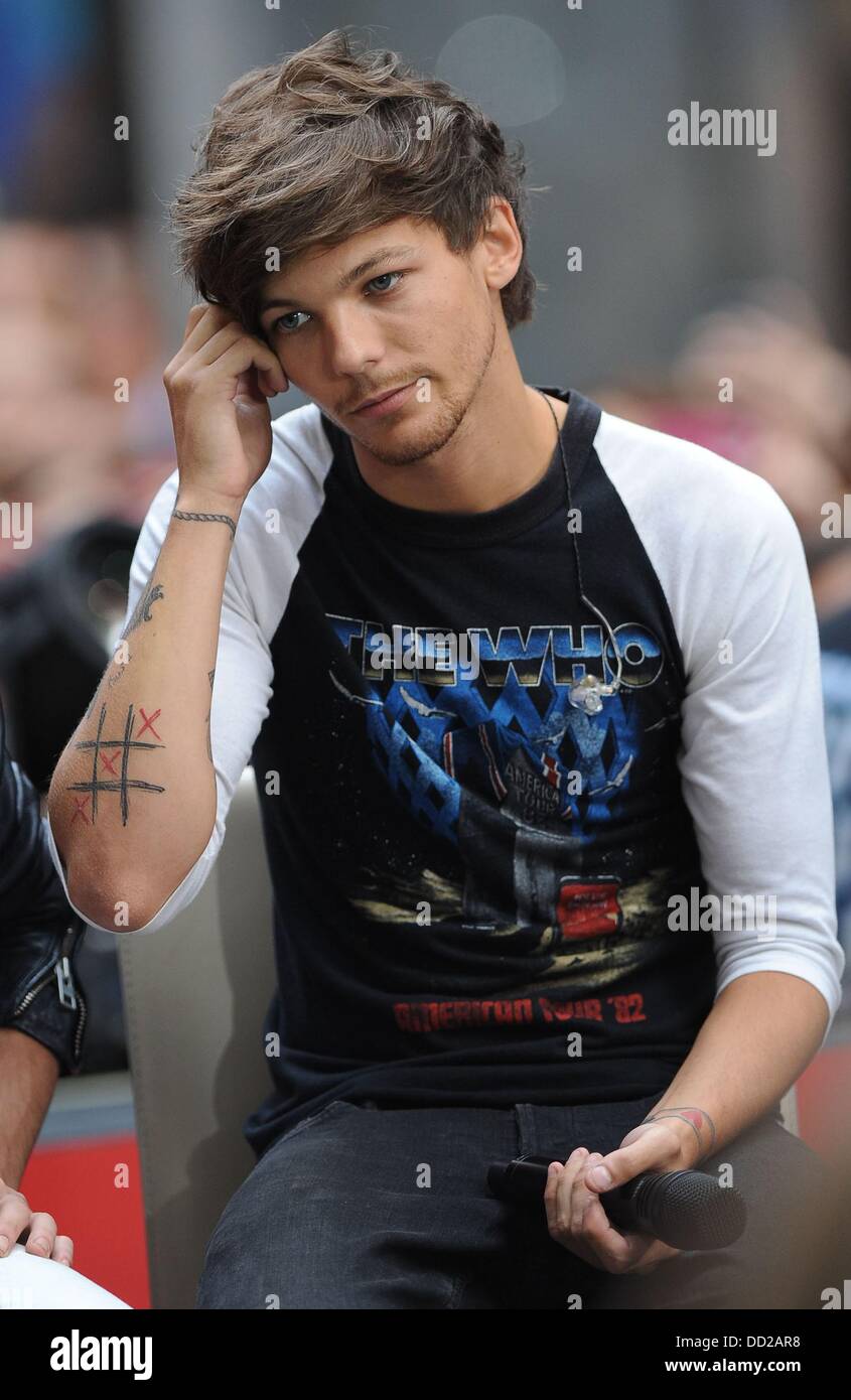 New York, NY. 23rd Aug, 2013. Louis Tomlinson on stage for NBC Today ...