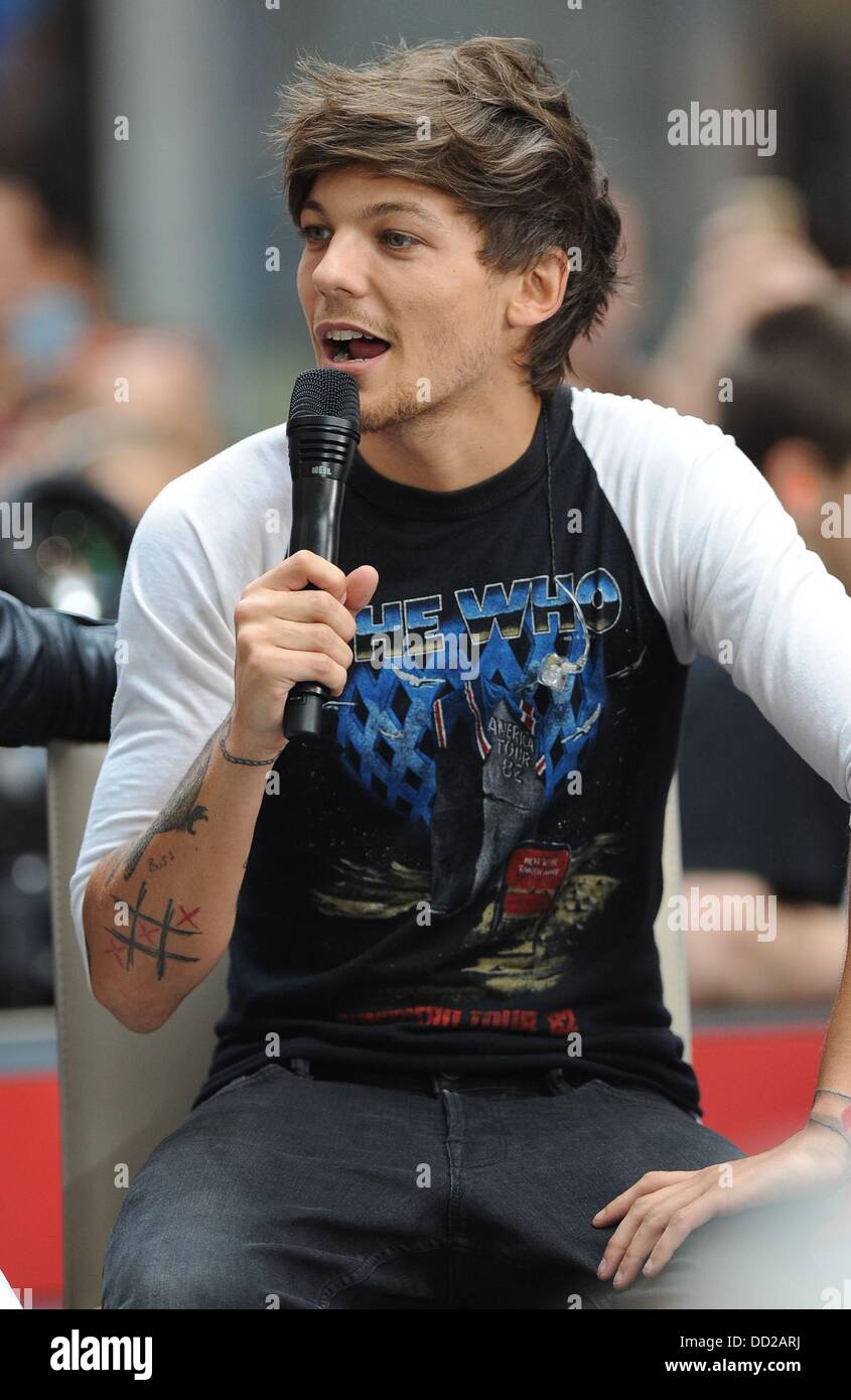 New York, NY. 23rd Aug, 2013. Louis Tomlinson on stage for NBC Today ...