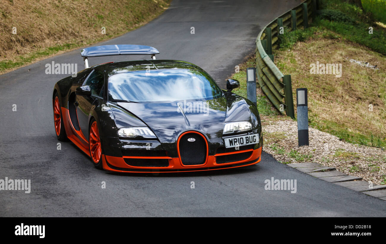 Black And Orange Bugatti