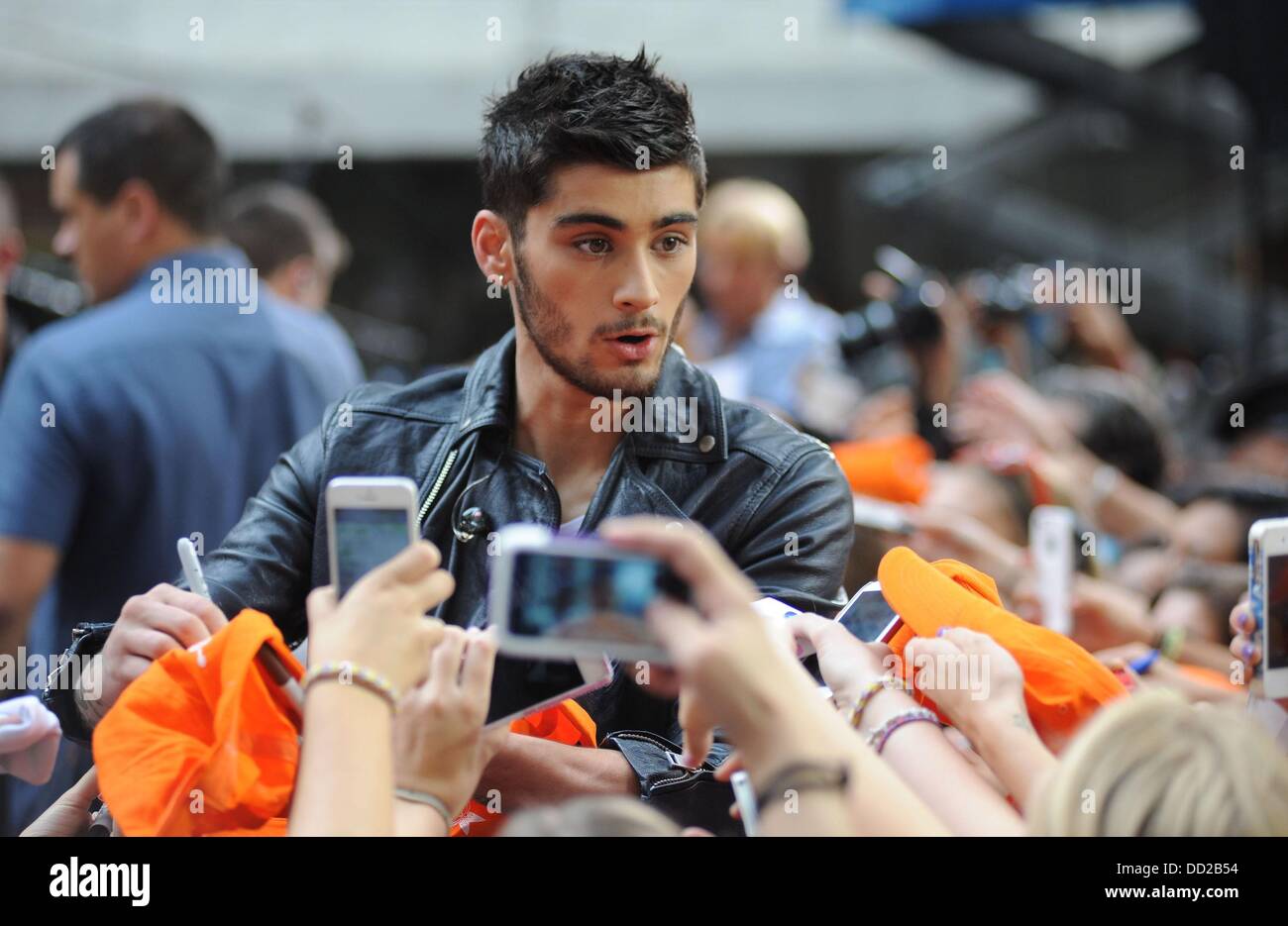 New York, NY. 23rd Aug, 2013. Zayn Malik on stage for NBC Today Show ...
