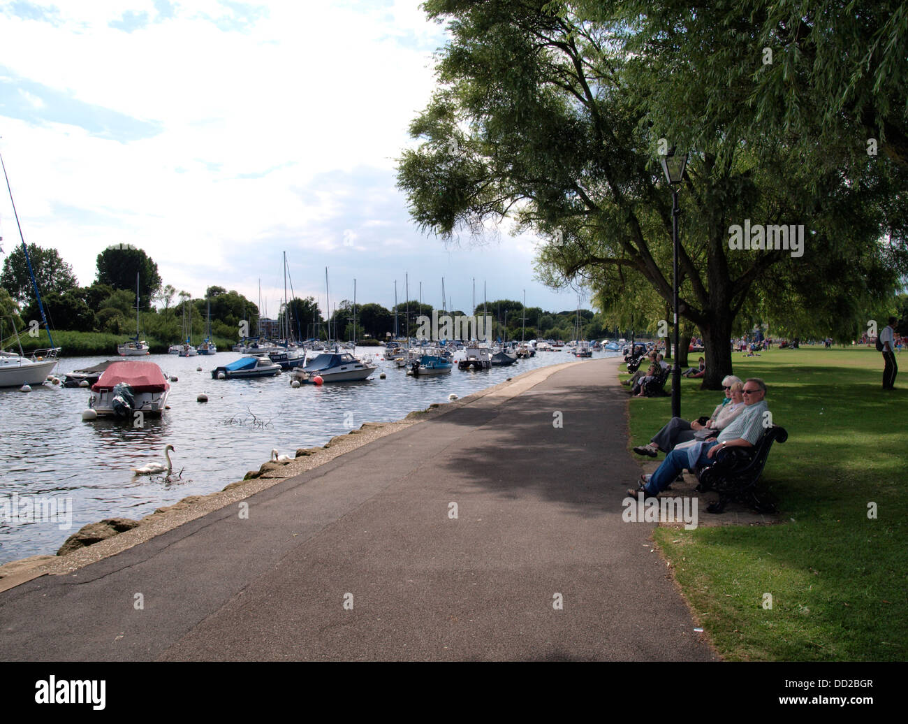 Christchurch Quay Park, known as the Quomps, Dorset, UK 2013 Stock ...