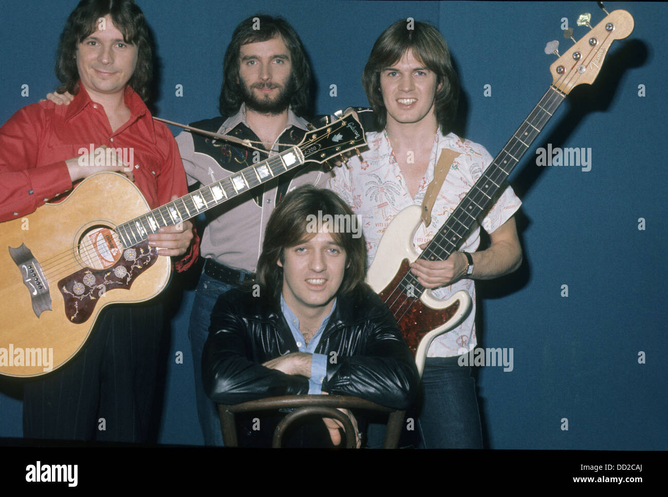 BLUE Scottish rock group about 1973 Stock Photo - Alamy