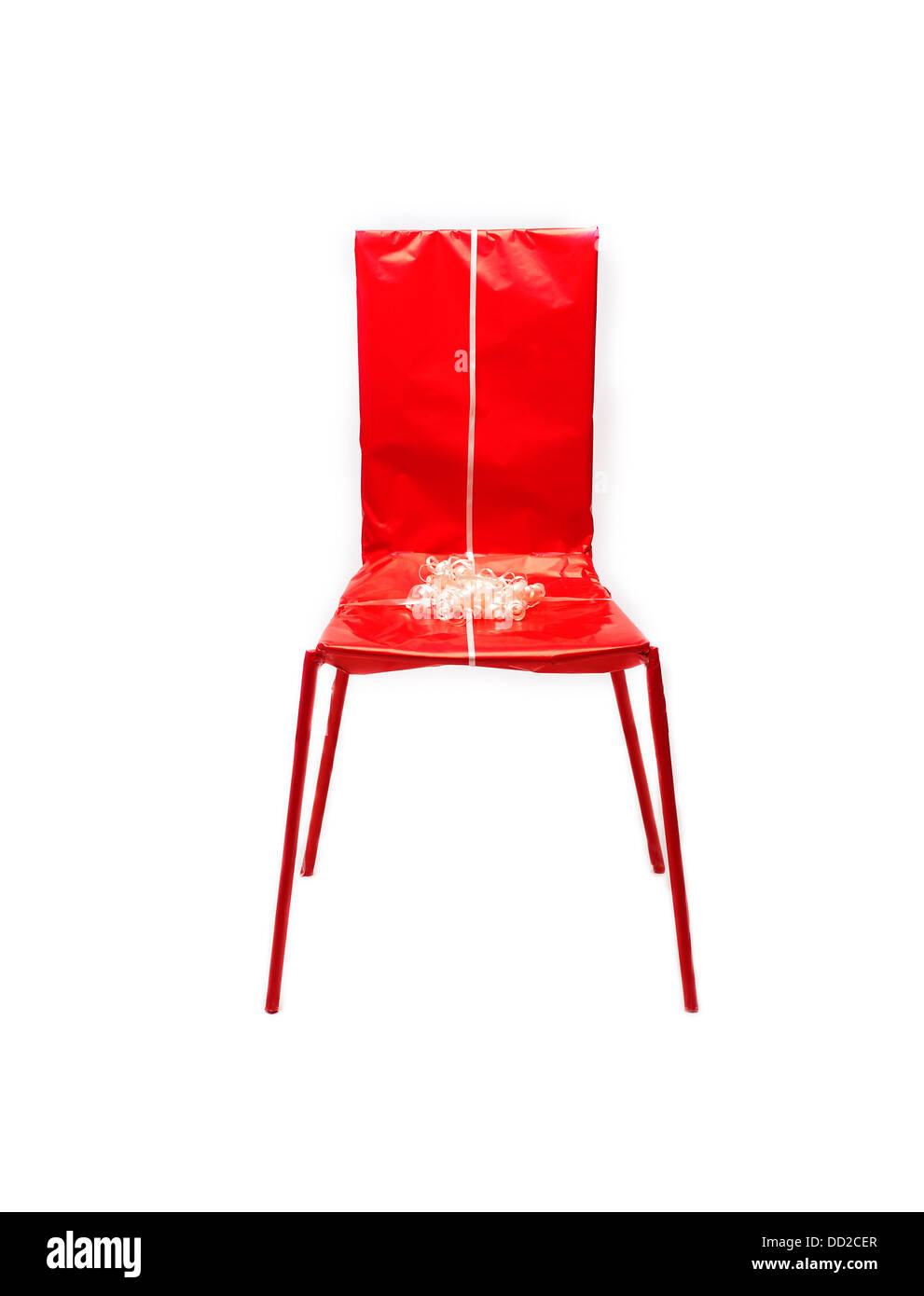 Wrapped in Chair Stock Photo - Alamy