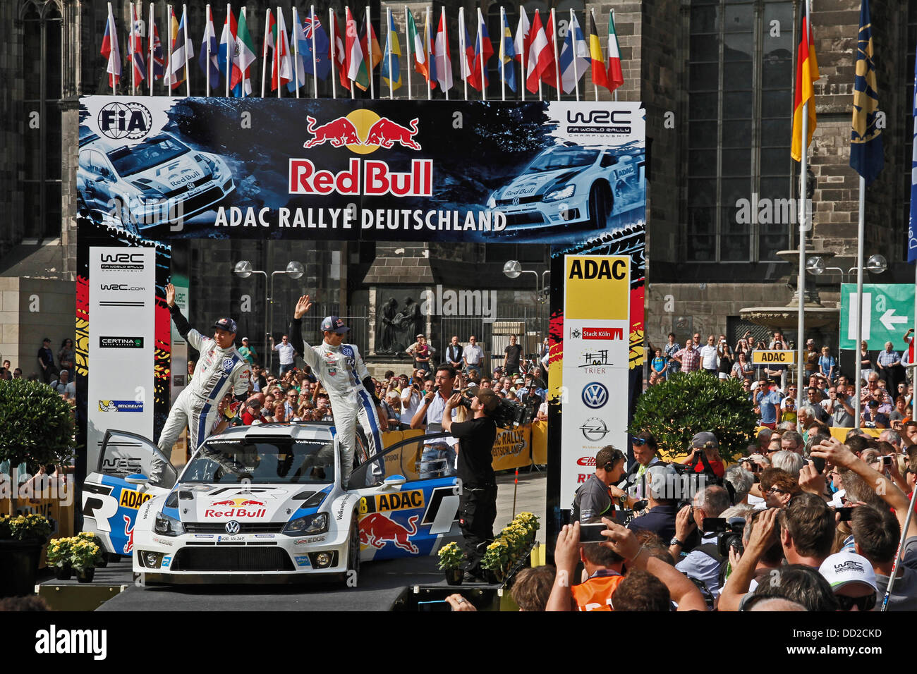 Trier, Germany. 22nd Aug, 2013. 2013 ADAC Rally of Germany. START ...